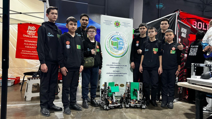 Türkmen ýaş inženerleri «Almaty Tech Cup — 2025» halkara robototehnika ...
